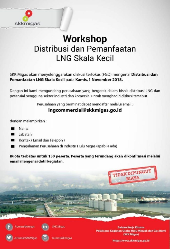 Workshop Distribusi & Pemanfaatan LNG Skala Kecil – IKA PPNS